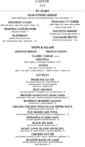 Menu - The Telford Inn